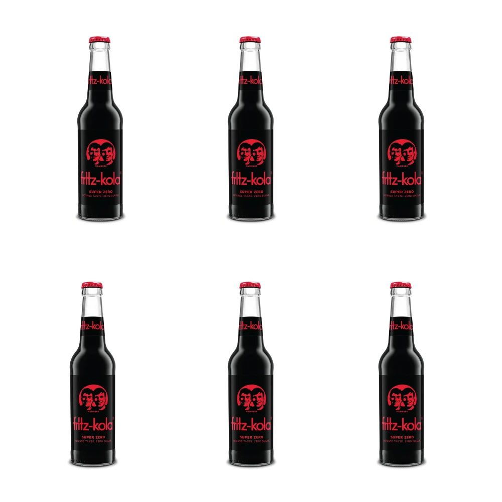 Газированный напиток Fritz-Kola Super Zero, без сахара, 330 х 6 шт ...