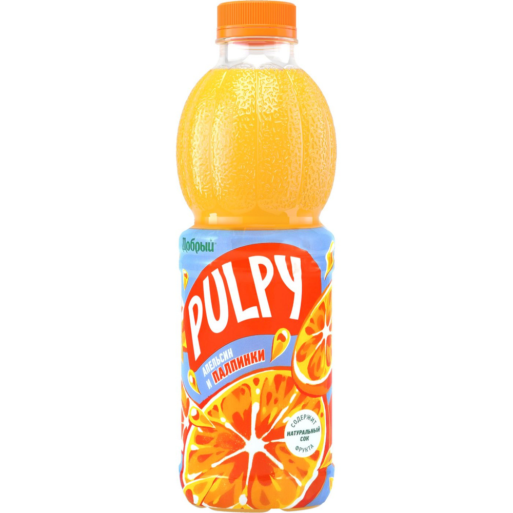 Напиток сокосодержащий ДОБРЫЙ Pulpy с мяк. из апельсина 0.9L - купить с ...