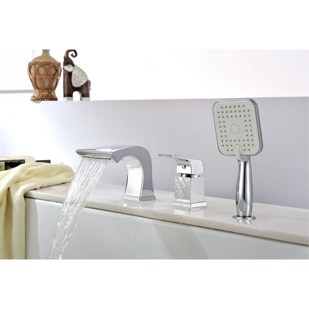 LM4545C Unit Смеситель для ванны встраиваемый, на 3 отверстия, с аксессуарами, хром LEMARK ...