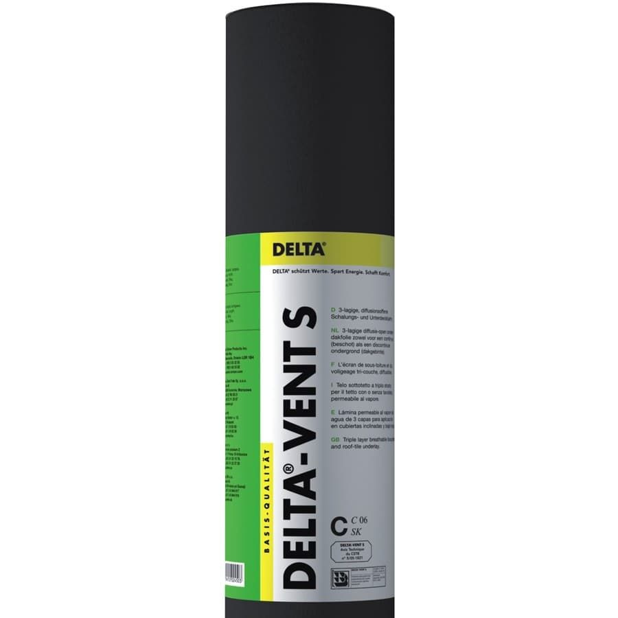 DELTA-VENT S, универсальная диффузионная мембрана 1,5 x 50 м, рулон 75 ...