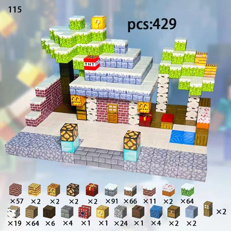Магнитный Конструктор Майнкрафт набор детали фигурок Игрушка Minecraft ...