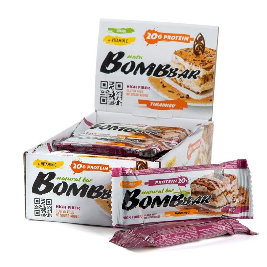 BombBar протеиновый батончик 60 г, 20шт (Тирамису) купить на OZON по низкой цене (1635303323)