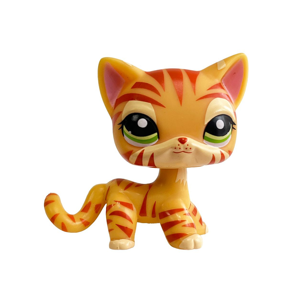 Littlest Pet Shop кошка #1451 У желтого тигроподобного котенка зеленые ...