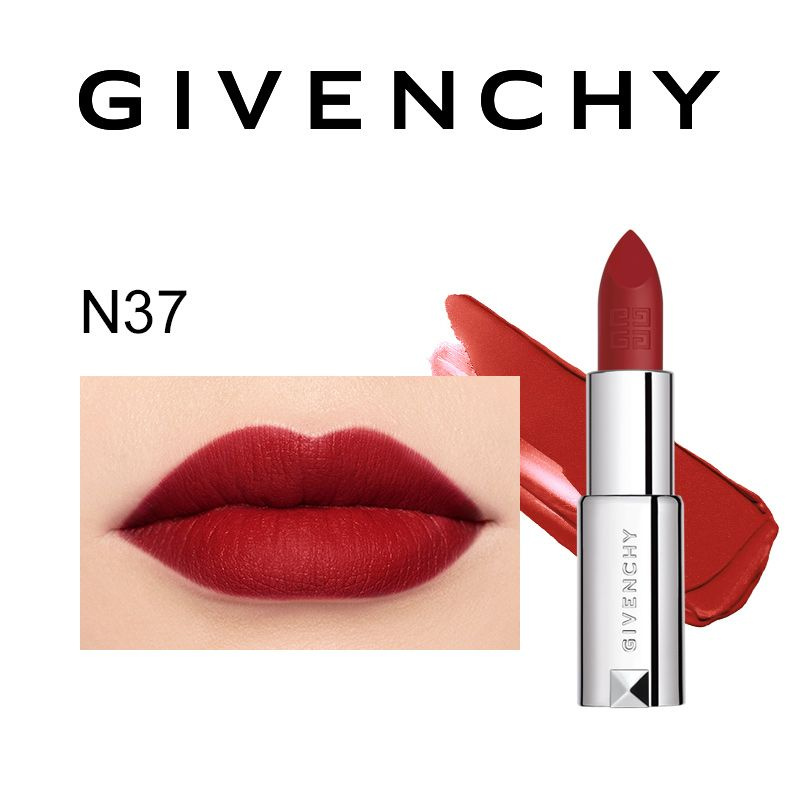 GIVENCHY Матовая помада "Красный бархат", длительное увлажнение для губ, #N37, 3,4 г. купить на ...