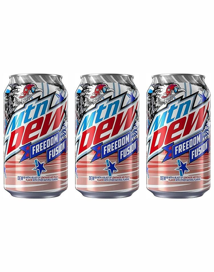 Газированный напиток Mountain Dew Freedom Fusion со вкусом тропических ...