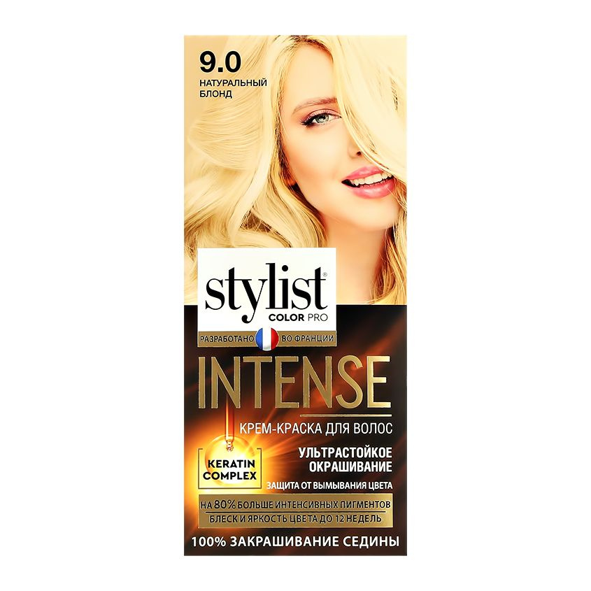 Крем-краска для волос STYLIST COLOR PRO INTENSE тон 9.0 натуральный ...
