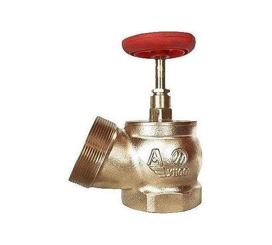 Пожарный клапан Апогей КПЛ 50-1 латунный, 125 град., муфта-цапка, ВР/НР ...