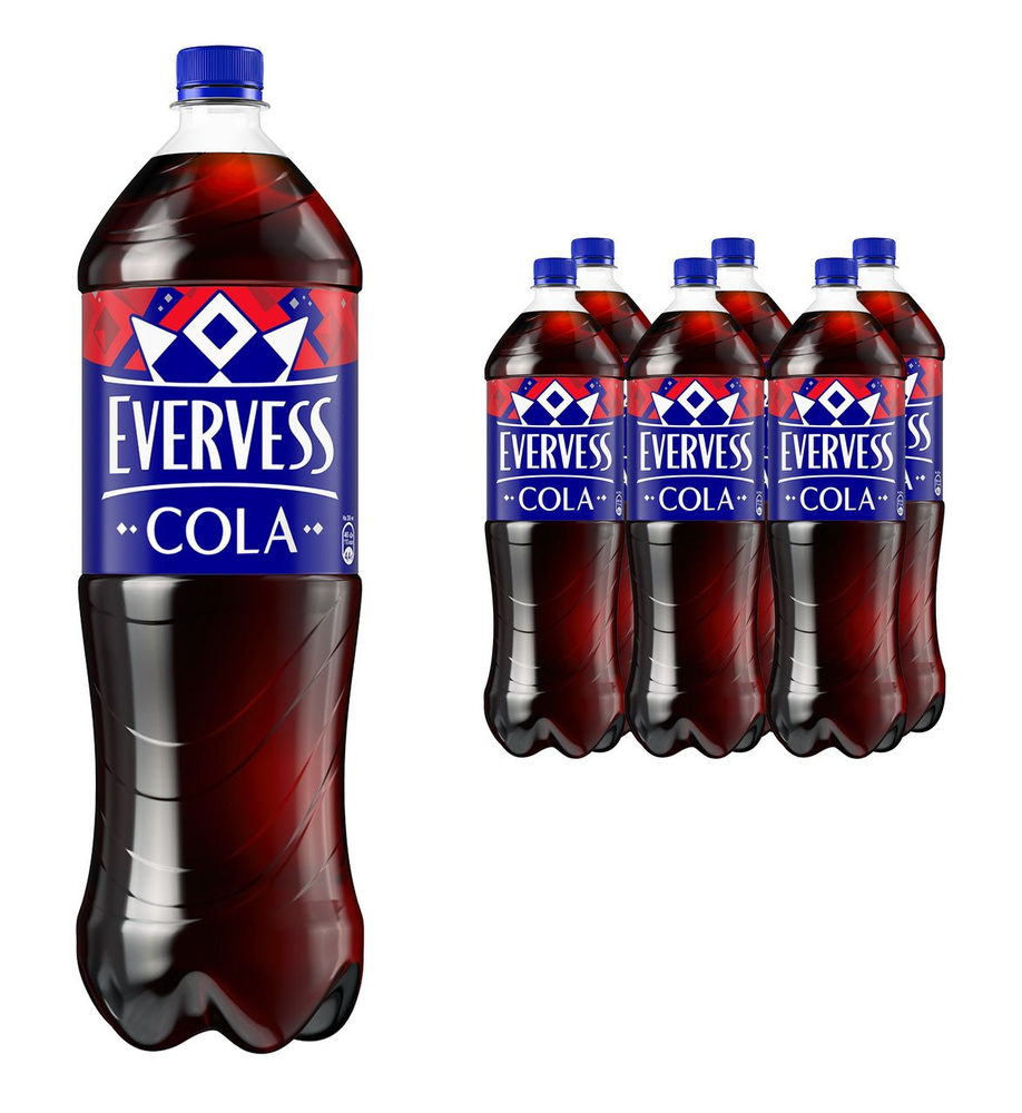 Напиток Evervess Cola газированный, 1.5л x 6 шт - купить с доставкой по ...