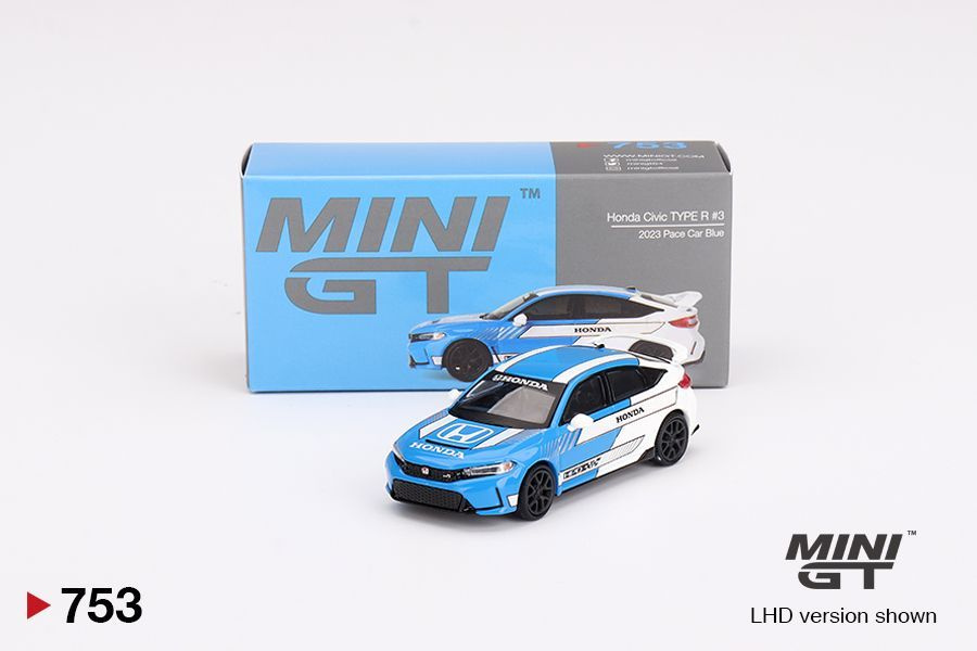 Коллекционная Premium машинка Mini GT Honda Civic Type R #3 2023 Pace ...