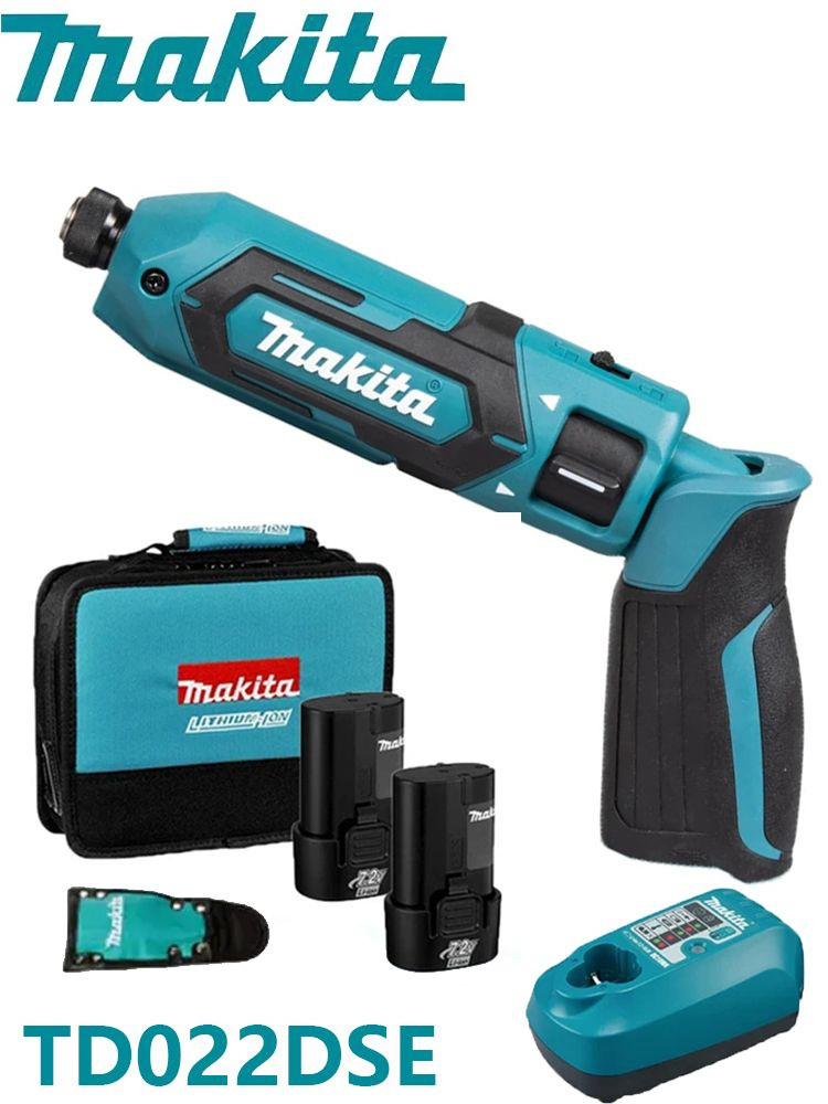 Набор аккумуляторных ударных отверток Makita TD022DSE 7,2 В 25 Нм, 2 ...