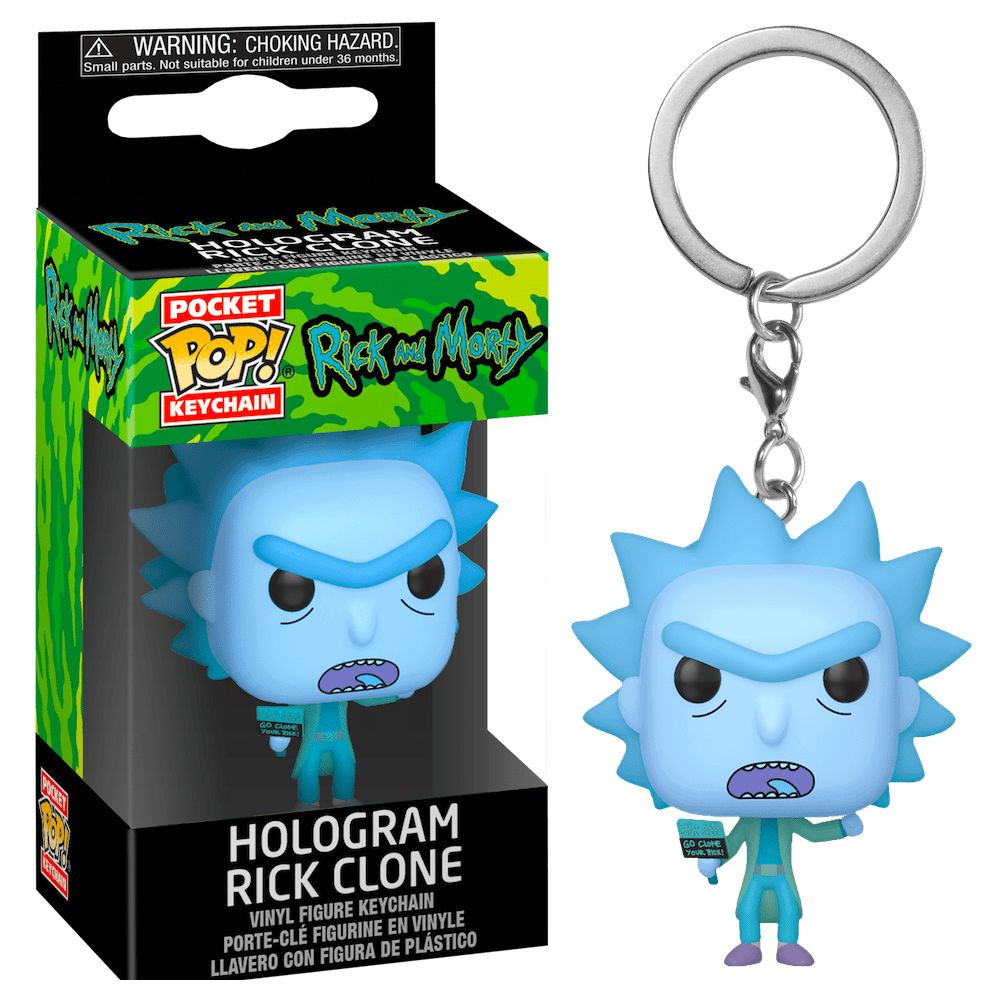 Брелок Голограмма Клона Рика брелок (Hologram Rick Clone Keychain) из ...