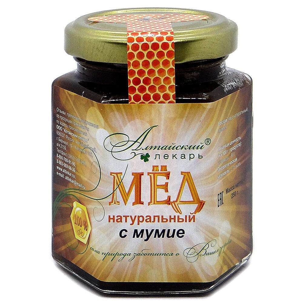 Мед натуральный Алтайский лекарь с мумие 250г купить на OZON по низкой ...