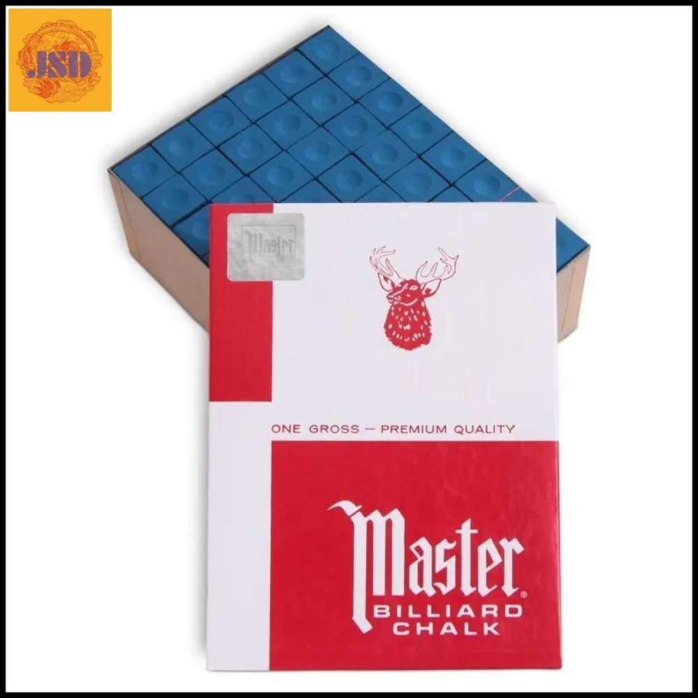 Мел для бильярда Master Billiard Chalk Blue 144 шт. купить на OZON по ...