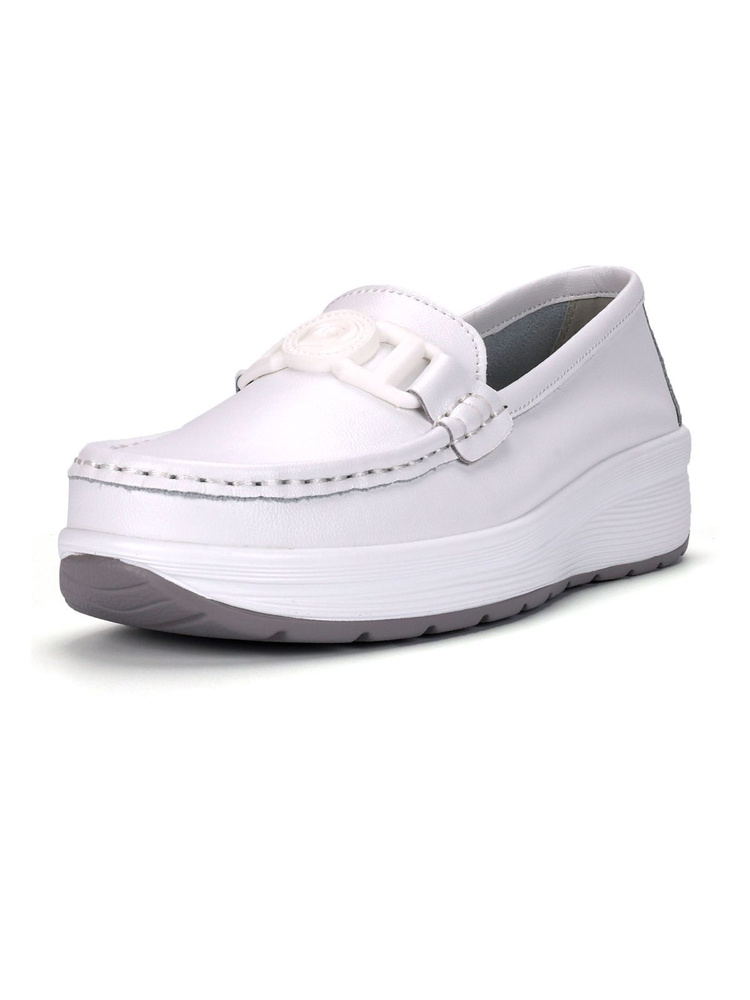 Мокасины Женский Kari белый, размер 39 Без застёжки G На любой сезон Анатомическая стелька ...