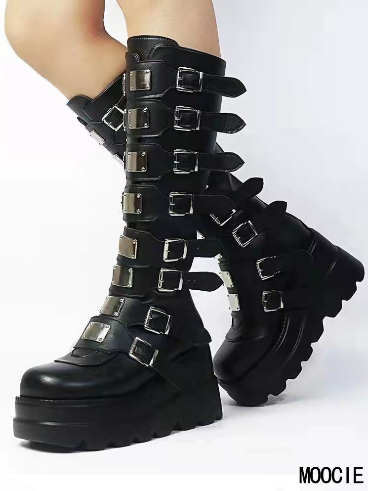 Ботфорты Женский KERNA, размер 40 черный Демисезон Каблук + платформа купить c доставкой на OZON ...