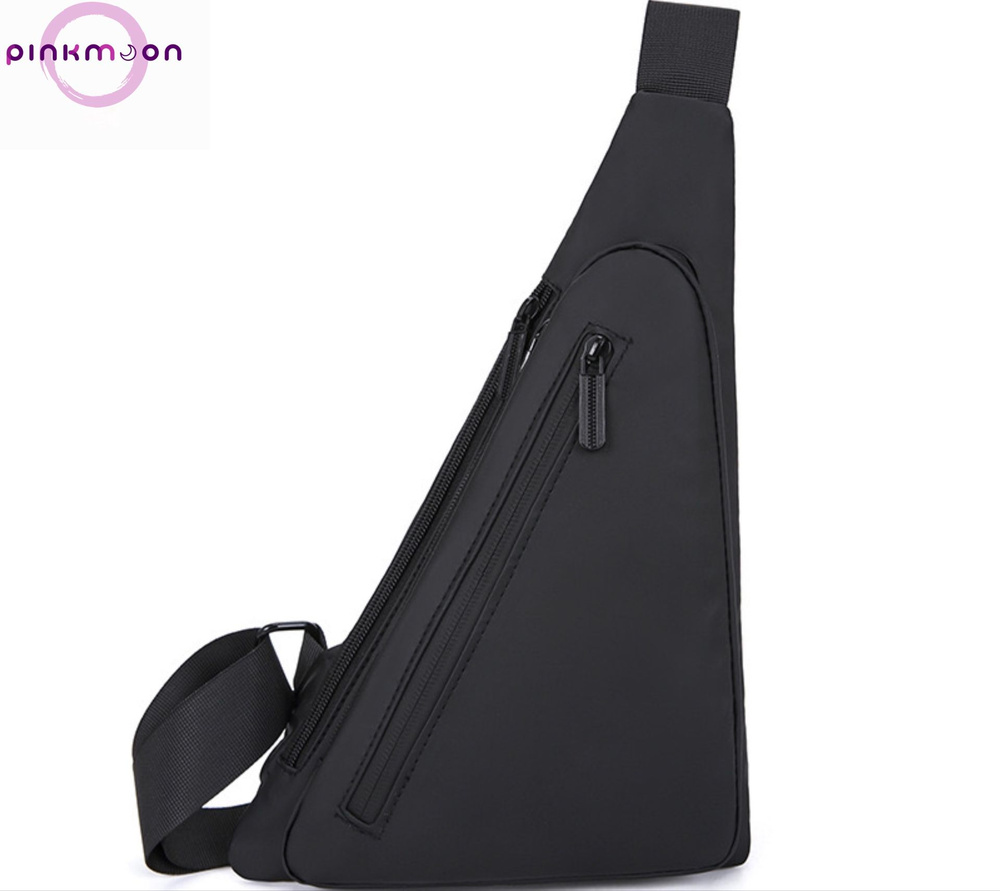 Сумка мужская через плечо чёрная бананка на подарок/сумка кабура для ...