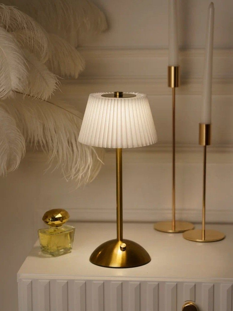 Светильник настольный беспроводной лампа прикроватная купить на OZON по ...