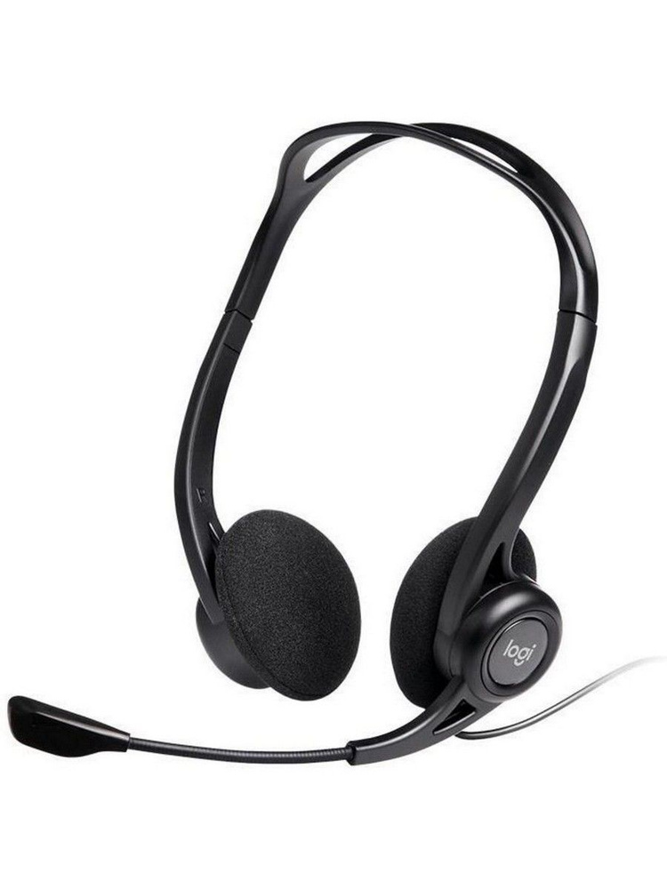 Наушники Накладные Logitech PC Headset 960 USB OEM Проводное 32 981 ...