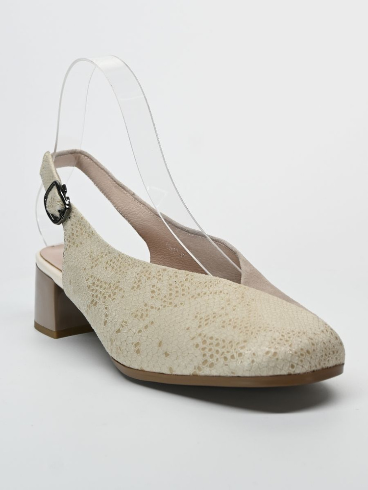 Босоножки Женский Ascalini Стандартный низкий (до 4 см) Натуральная кожа, размер 37 9 Лето ...