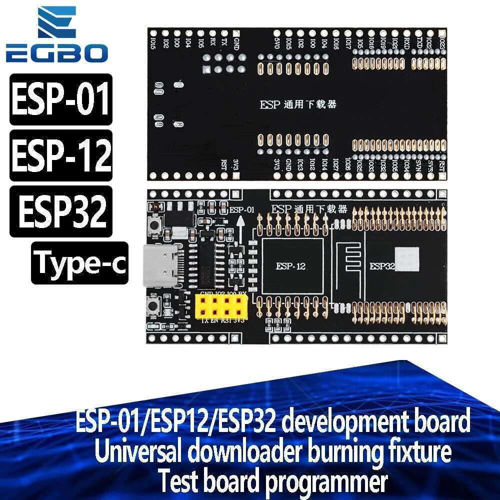 ESP8266 ESP32-WROVER Испытательный программист для ESP-01 ESP01S ESP12 ...