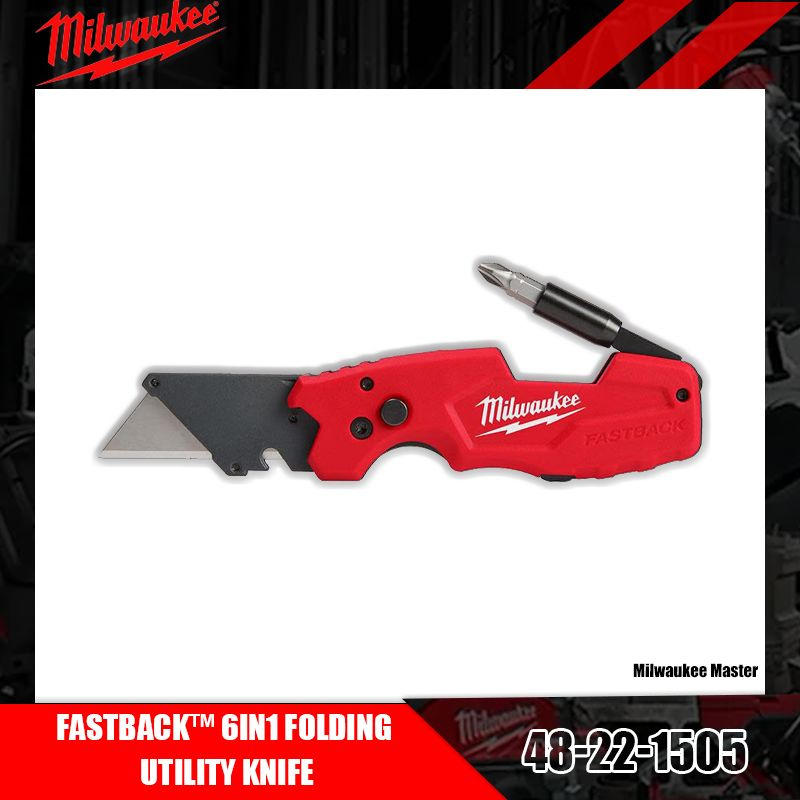 Milwaukee 48-22-1505 Складной нож FASTBACK 6IN1 Устройство для зачистки ...
