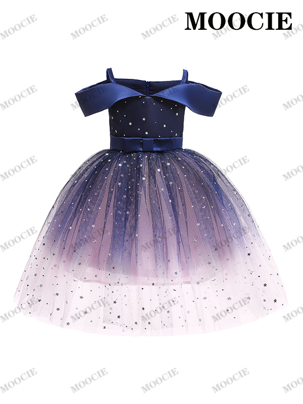 Платье Девочки MOOCIE фиолетовый Вечерний/праздничный, размер 140 купить c доставкой на OZON по ...
