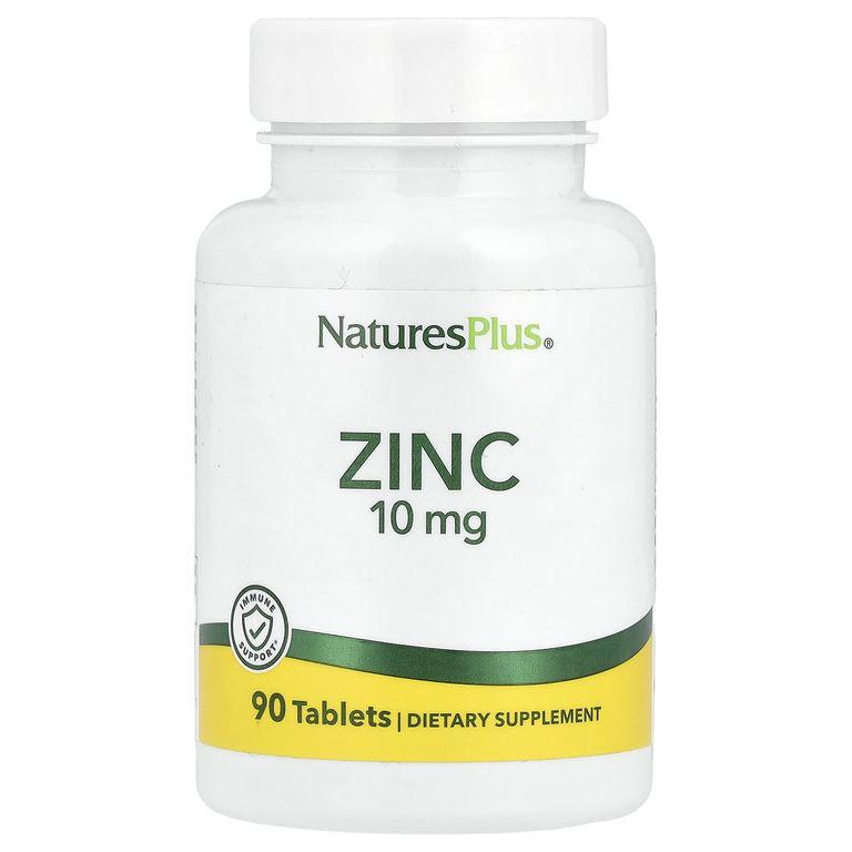 Цинк 10 мг 90 таблеток, Nature's Plus ZINC, Укрепляет иммунитет ...