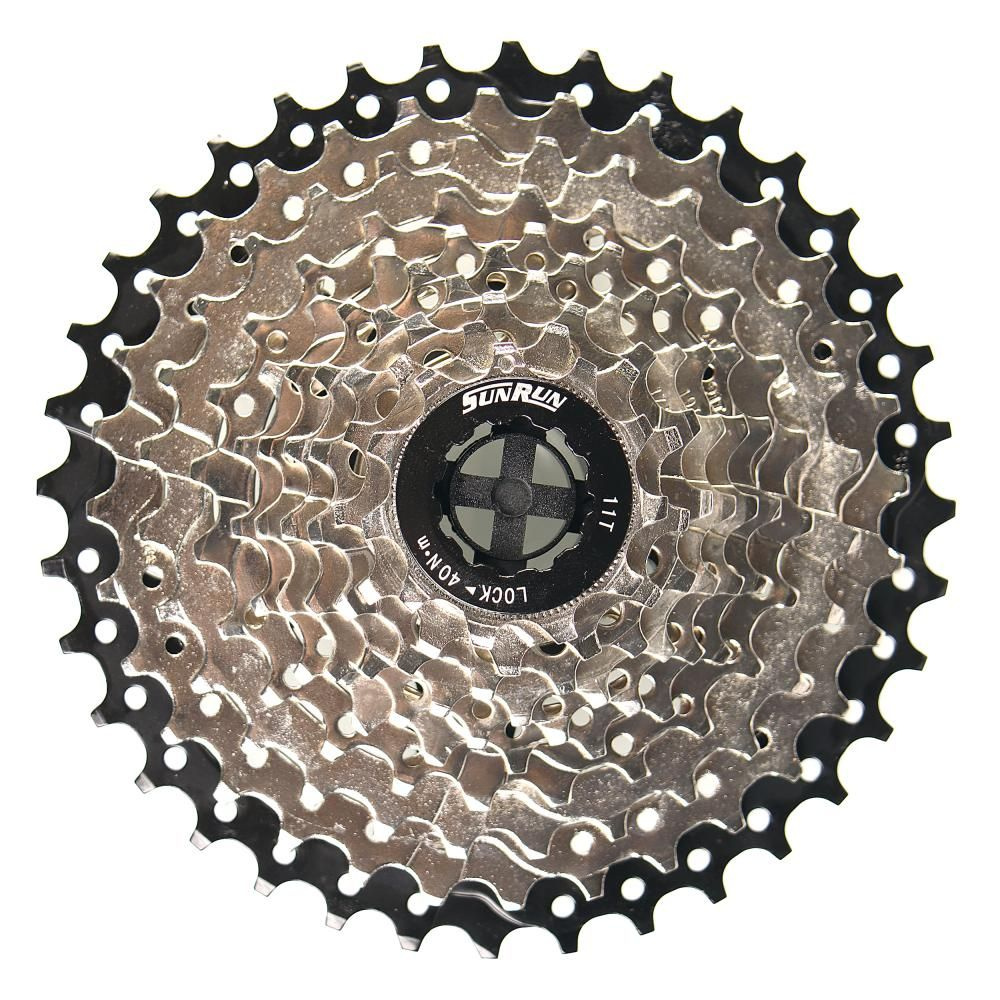 Кассета для велосипеда 10I, 10 скоростей Диапазон звёзд 11-36T, Никель CP/36T чёрный, SUNRUN ...
