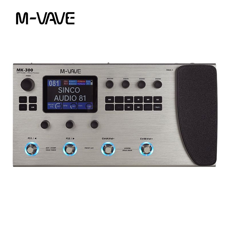 M-VAVE MK300 Профессиональный гитарный процессор эффектов для ...