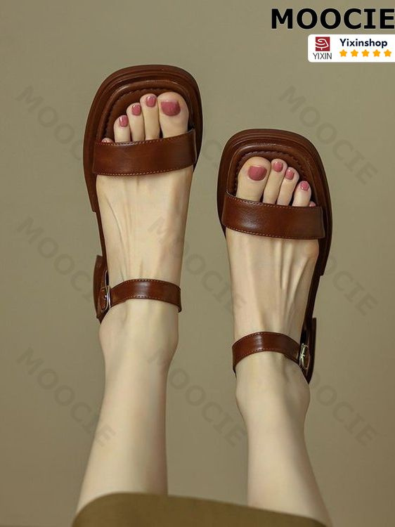 Босоножки Женский MOOCIE Танкетка, размер 40 Открытый нос Демисезон Китай Пряжка купить c ...