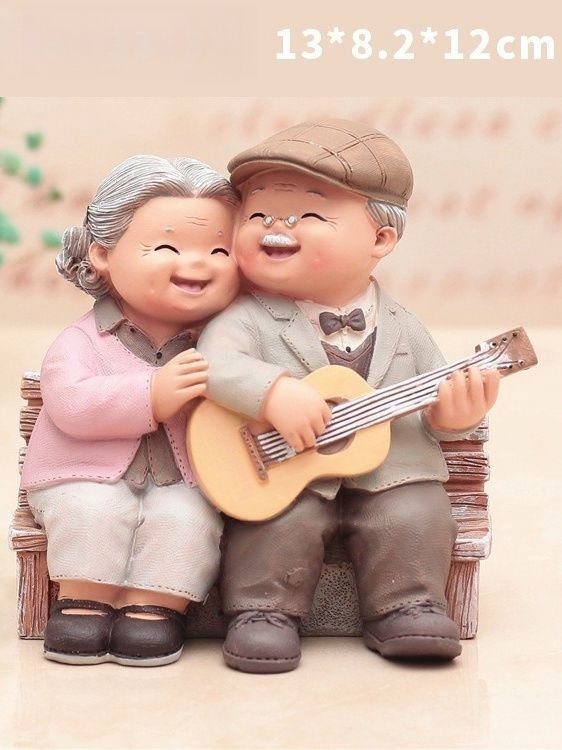 Статуэтка Бабушка и дедушка Идеальный подарок на годовщину свадьбы украшение для дома и