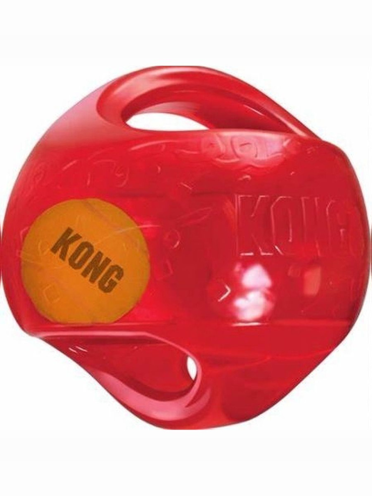 Kong Jumbler Джумблер мячик красный, игрушка для собак крупных пород ...