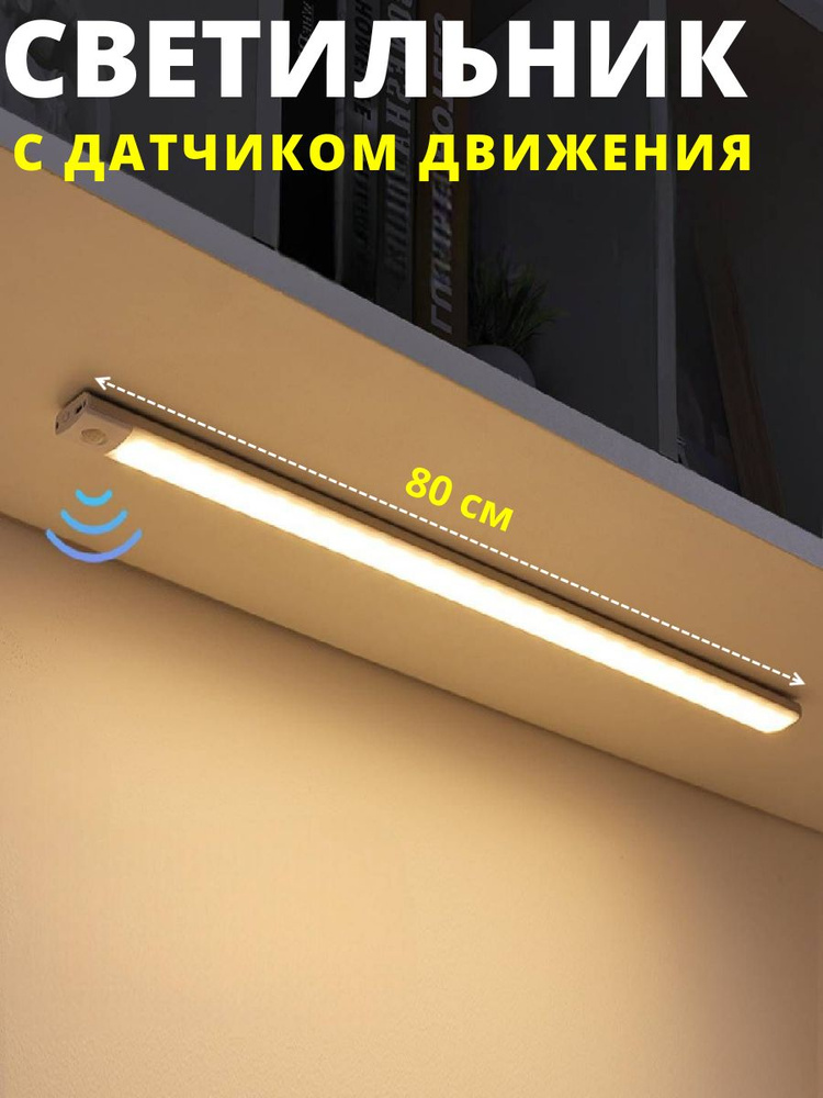 Беспроводной светодиодный светильник с датчиком движения на клипсах ...