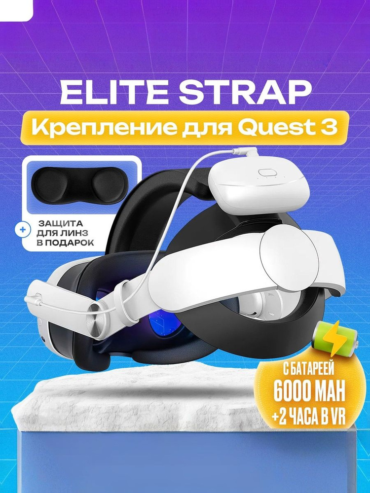 Крепление Elite Strap с аккумулятором для Oculus Quest 3 / 3S ...