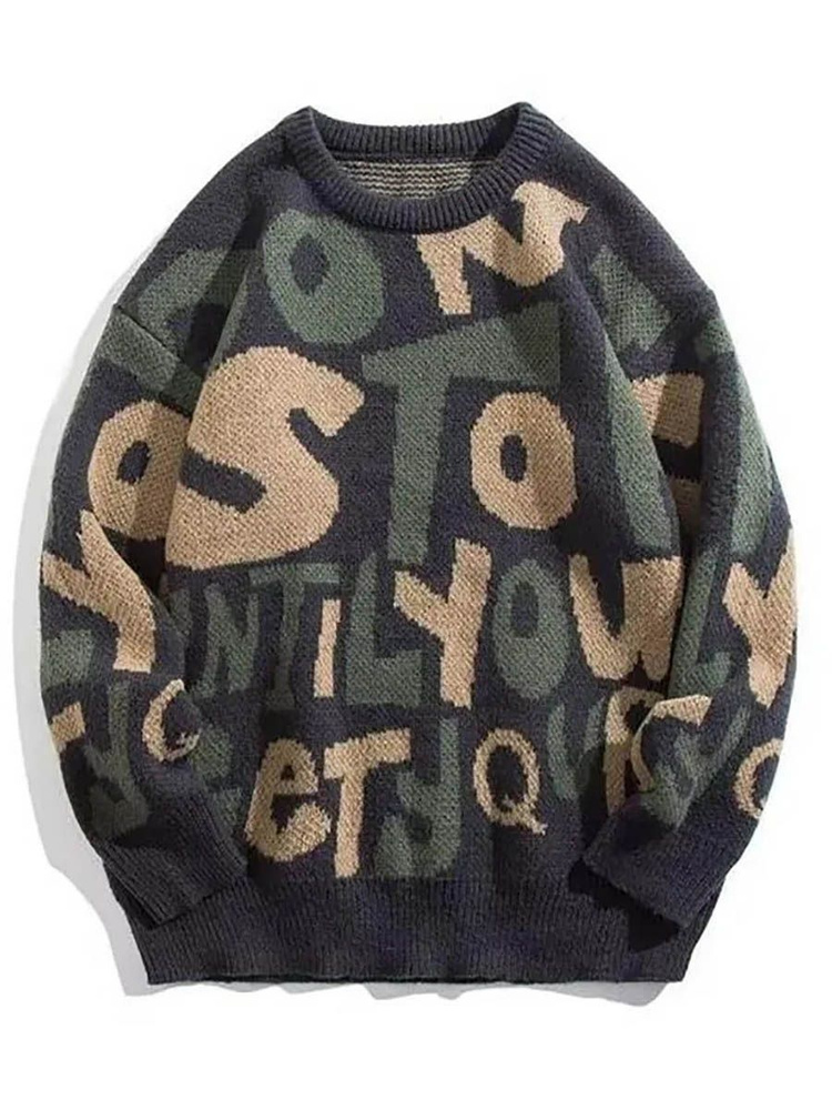 Свитер Женский SYJWY черный Трикотаж, размер 52 Без застежки Воротник, Манжеты Длинный Китай ...