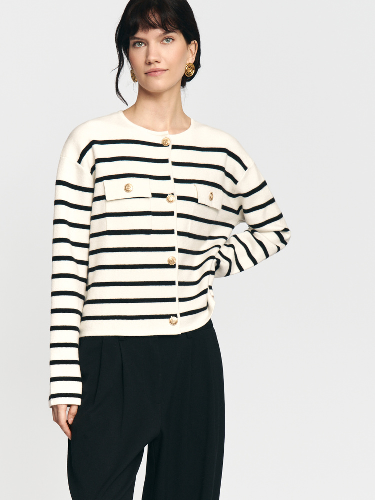 Кардиган Женский Zolla слоновая кость Вискоза, Полиэстер, размер 44 Длинный Китай купить c ...