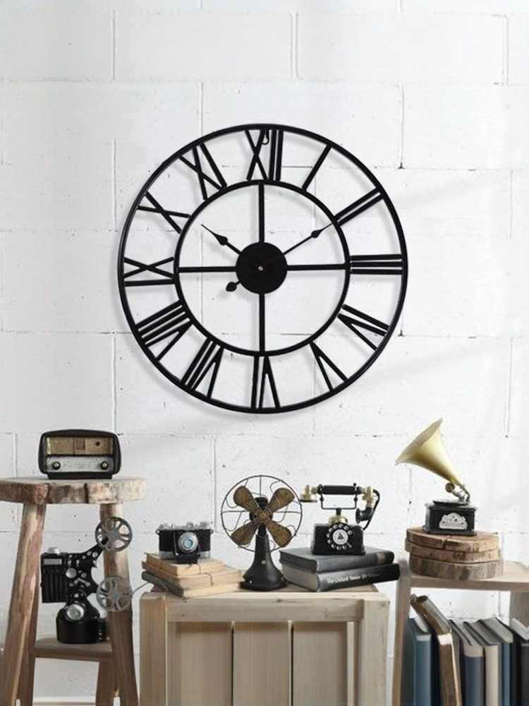 Ретро легкие роскошные бесшумные настенные часы стойка регистрации в ресторане для гостей 60