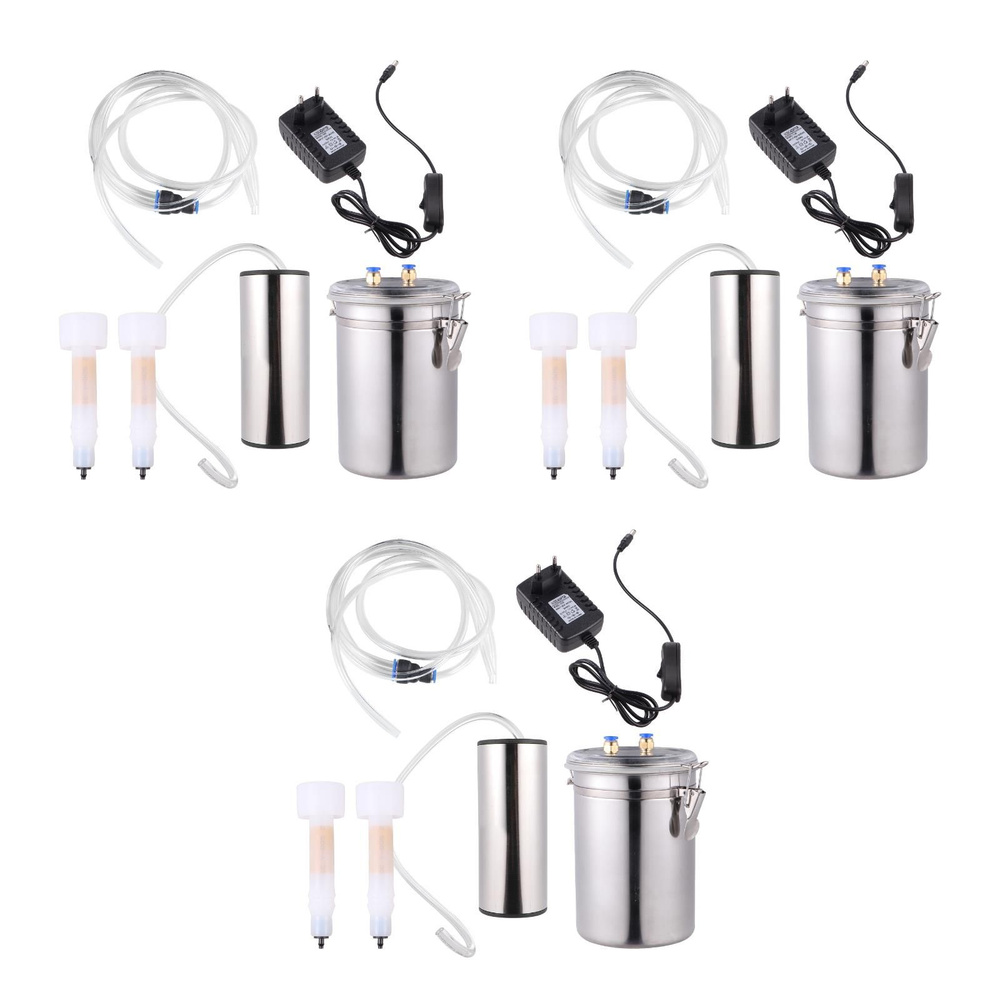 Доильный аппарат с баком из нержавеющей стали 2 л для доения овец и коз ...