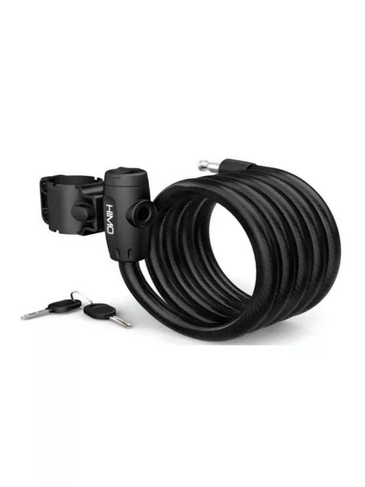 Замок для велосипеда Himo Portable Steel Cable Lock 1500mm (L150) Black ...