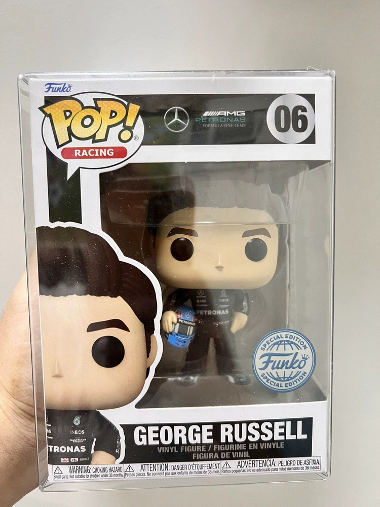 Фигурка Funko POP! AMG PETRONAS FORMULA ONE TEAM 06 GEORGE RUSSELL F1 ...