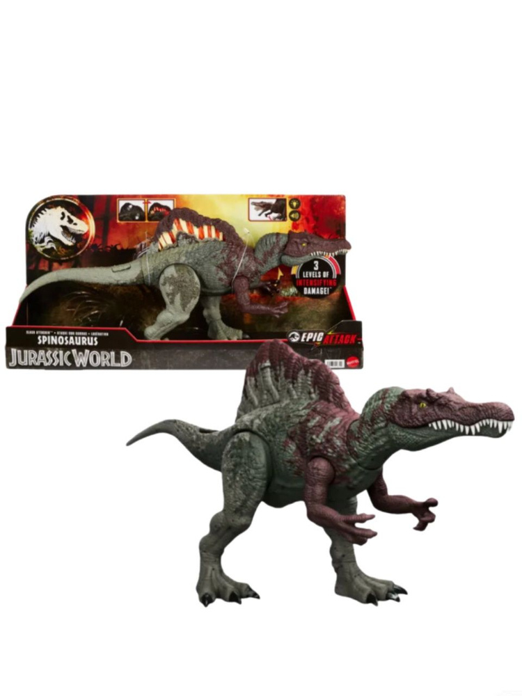 Игрушечные фигурки-украшения .Mattel Jurassic World Epic Attack 21 ...