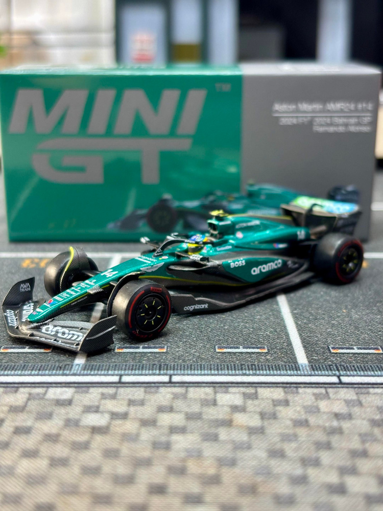 Машинка металлическая модель MINI GT 1:64 #999 Aston Martin AMR24 #14 ...