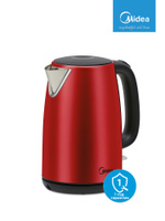 Midea MK-8082 Электрический чайник, пластиковый, 1,7 л, белый купить на OZON по низкой цене ...