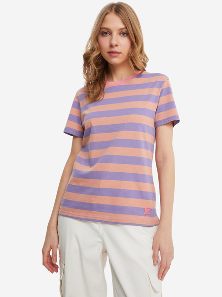 Футболка Женский Termit фиолетовый, размер 42 Хлопок Бангладеш Скейтбординг купить c доставкой ...