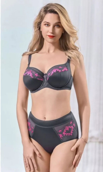 Бюстгальтер Женский Lanny Mode, размер 80E серый Повседневный Китай ...