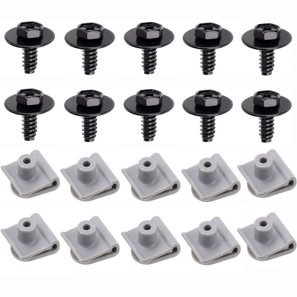 10 Комплект саморезов для крепления бампера и брызговиков с гайкой ...