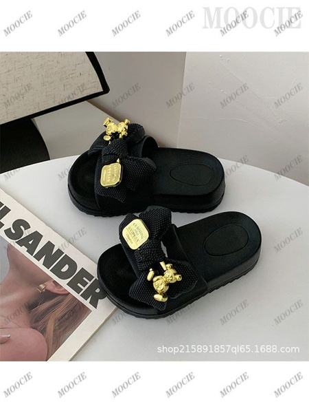 Тапочки Девочки, Мальчики MOOCIE, размер 34 черный Китай Лето купить c доставкой на OZON по ...