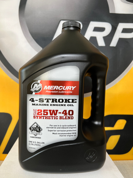Масло моторное Mercury 25W-40 Полусинтетическое 3.78 л 92-8M0078630 ...