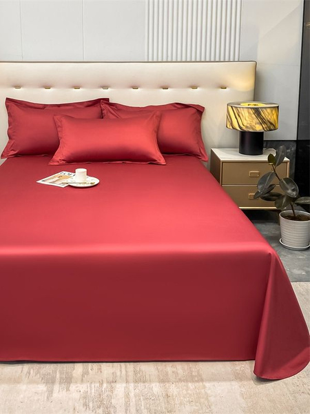 Простыня OLOEY 3080301, 200x230, красный купить c доставкой на OZON по низкой цене (1738303349)