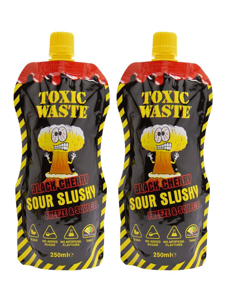Напиток Toxic Waste Sour Slushy Black Cherry / Черная Вишня, 2 шт по ...
